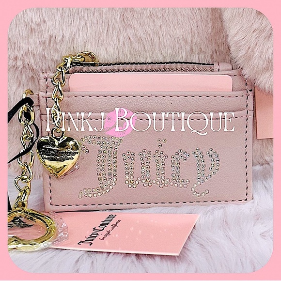 Juicy Couture | Bags | Juicy Couture Dusty Blush Gothic Rhinestones ...